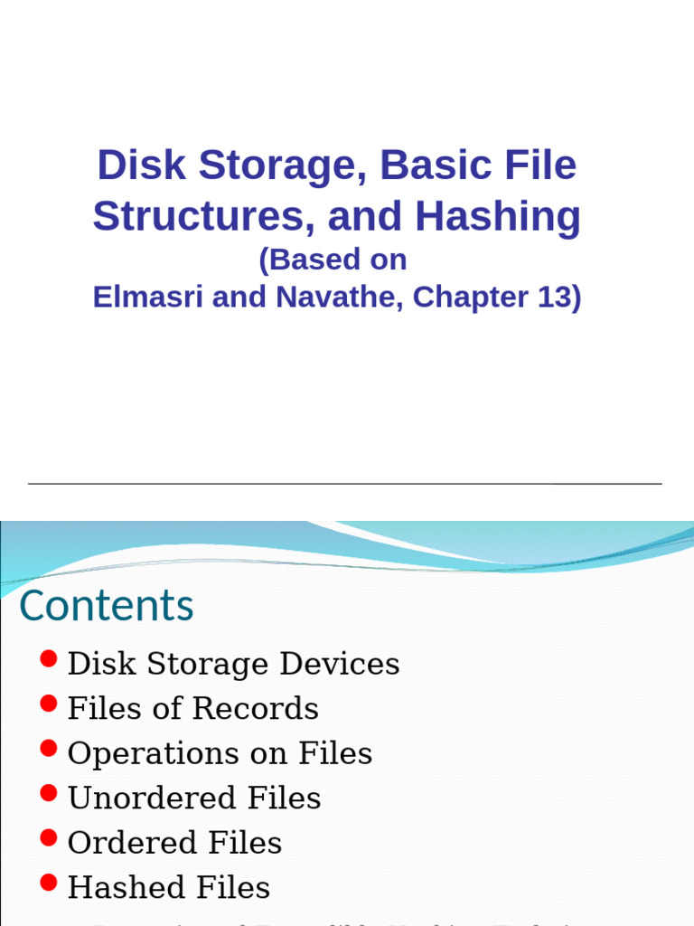 Elmasri Storage Hashing | PDF | Disk Storage | Computer Data Storage
