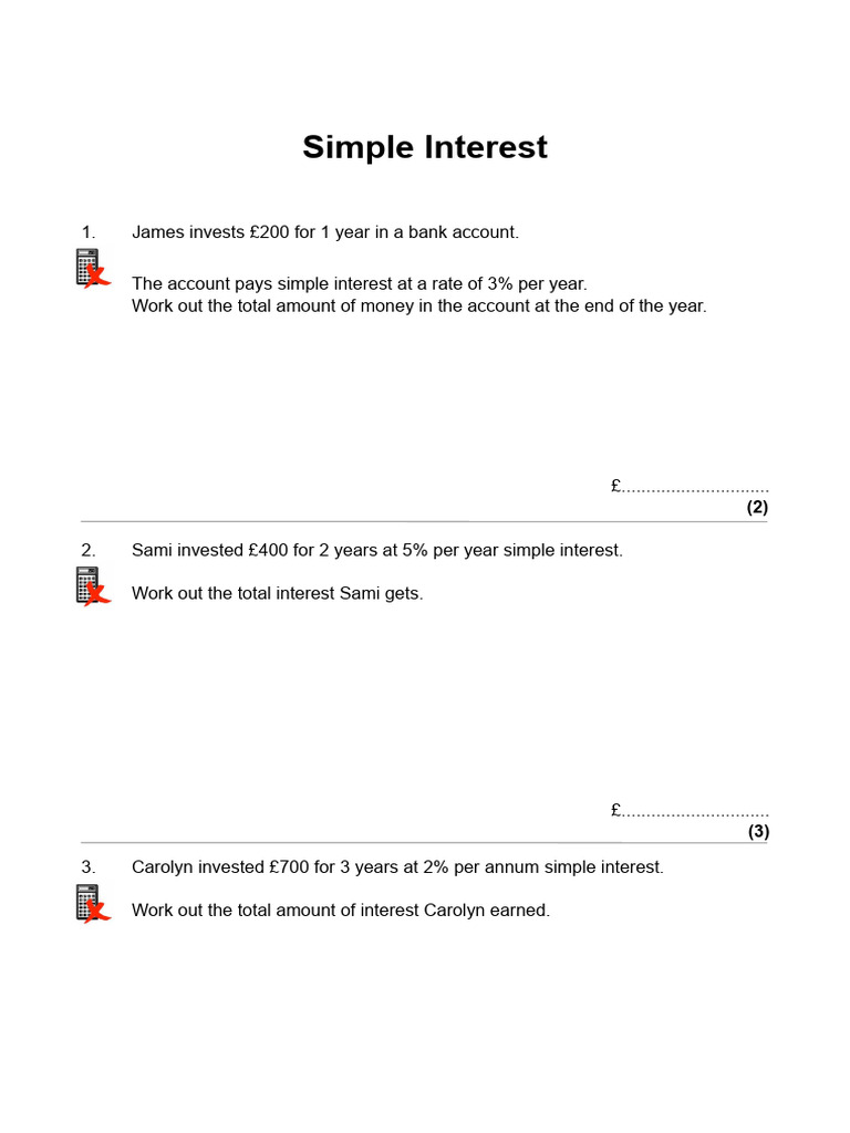 DONE Simple Interest | PDF | Interest | Economies