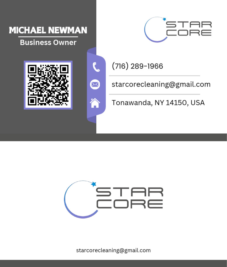 Starcore Cleaning - Business Card | PDF