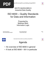 Overview of ISO 8000 Data Quality Standards | PDF | Data Quality | Data