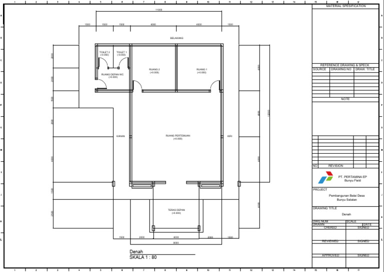 Design Balai Desa | PDF