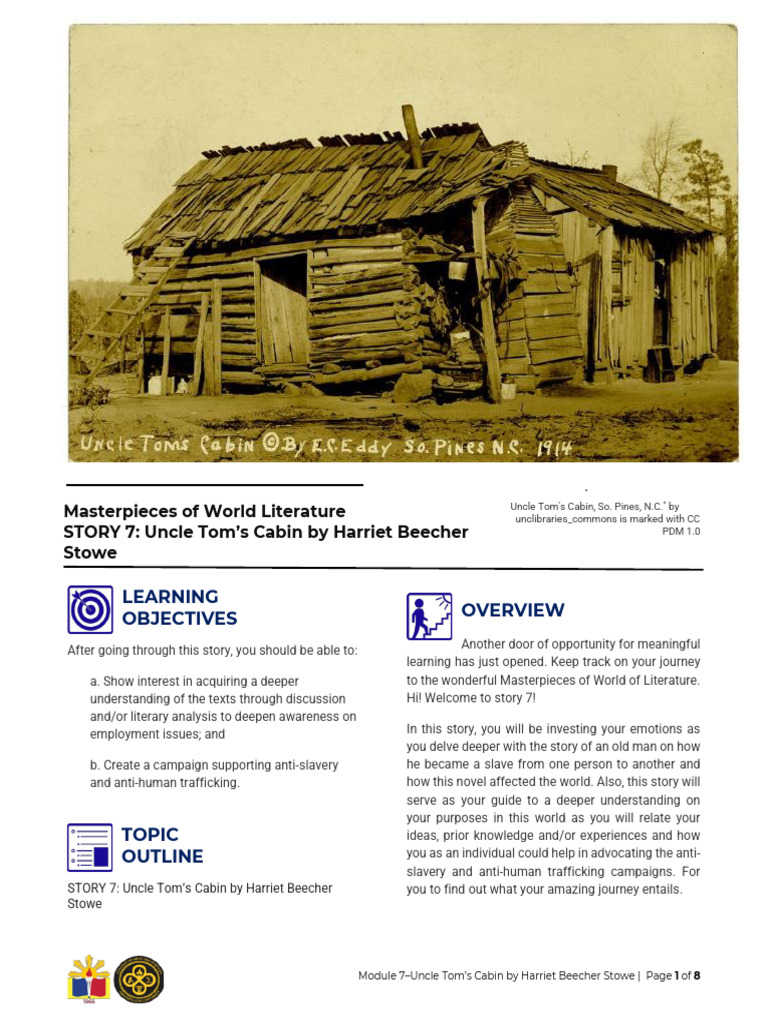 Uncle Tom's Cabin: Anti-Slavery Campaign | PDF | Uncle Tom's Cabin ...