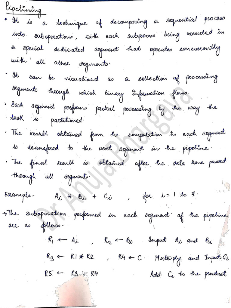 Pipeline Computer Organization | PDF