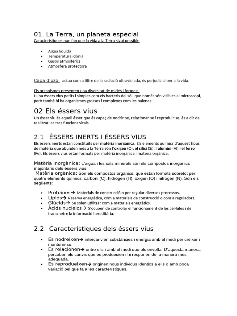 Resum U2 Bio-Geo | PDF