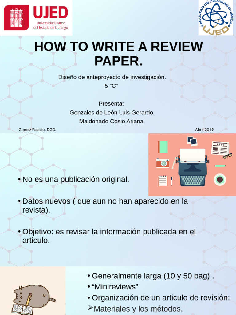 How To Write A Review Paper | PDF | Science