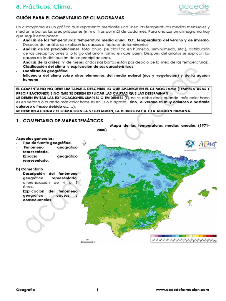 Clima Ejercicios 1 | PDF | Clima | Entorno natural