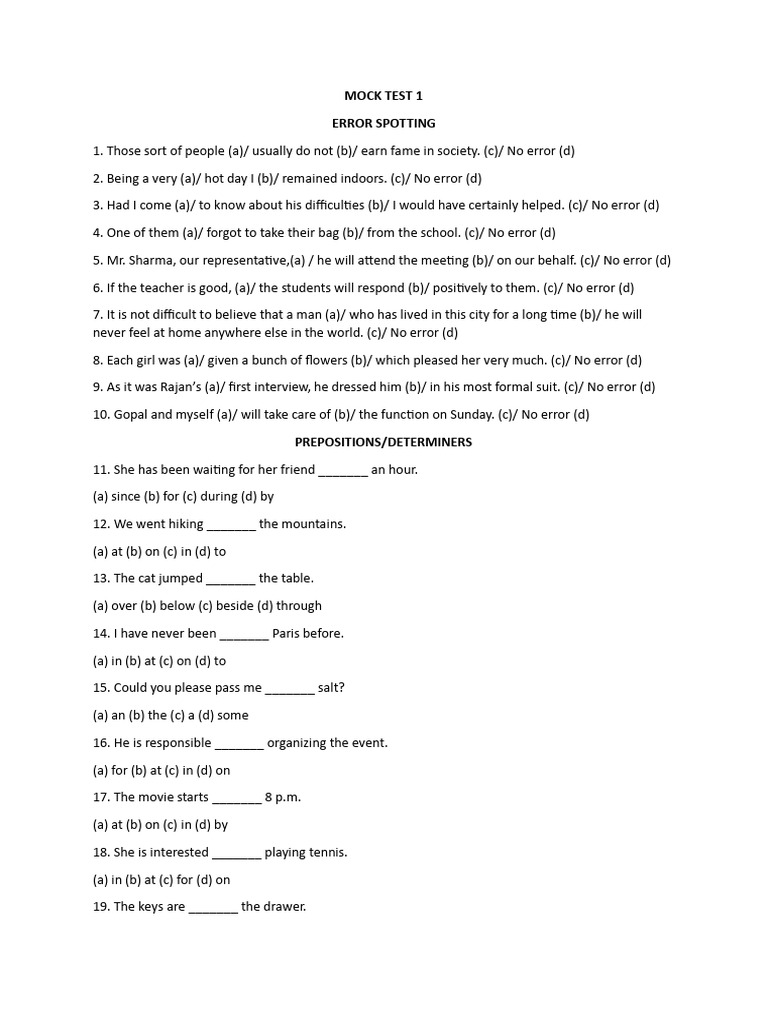 (FREE GAT Mock Test) MOCK TEST 1 PDF | PDF | Precipitation | Acceleration