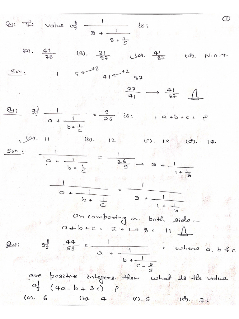 Chain Fraction | PDF