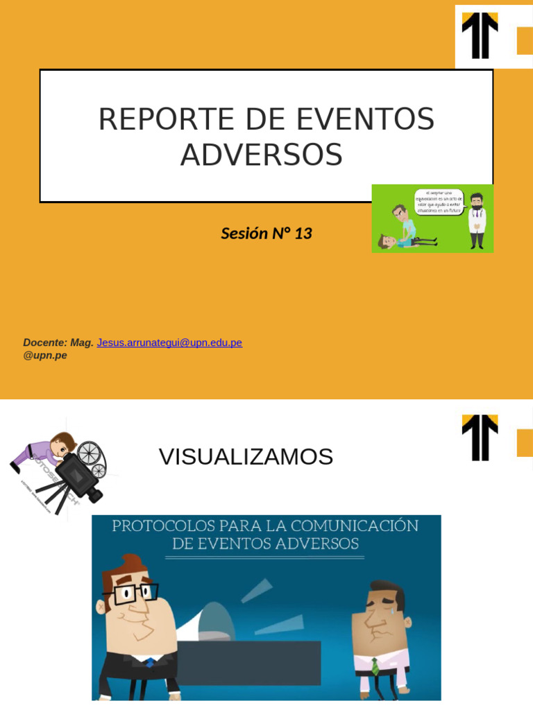 S13 Reporte de Eventos Adversos... | PDF | Seguridad del paciente | Cuidado de la salud