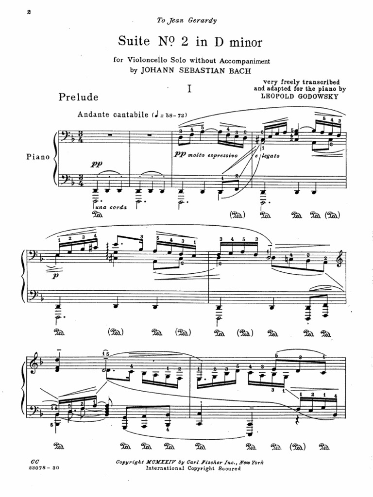 Godowsky Bach Suite Nr.2 | PDF