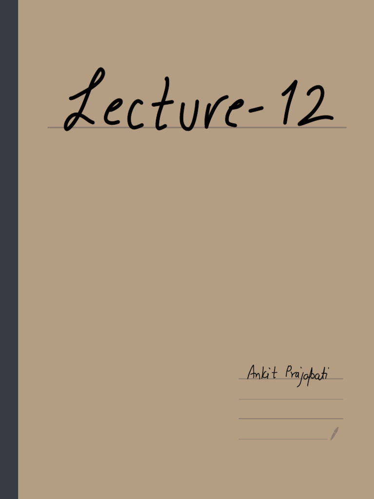 Lecture 12 | PDF | Mathematical Analysis | Calculus Lecture 12 | PDF | Mathematical Analysis | Calculus