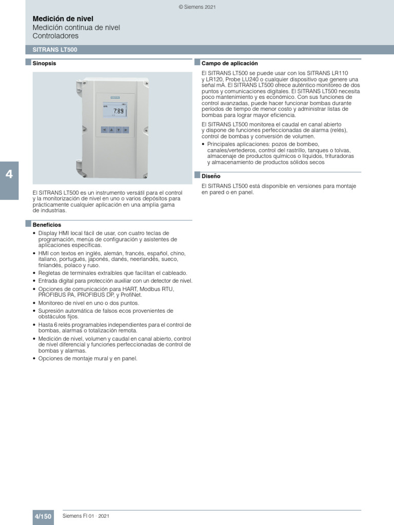 Manual Sitrans Español | PDF | Relé