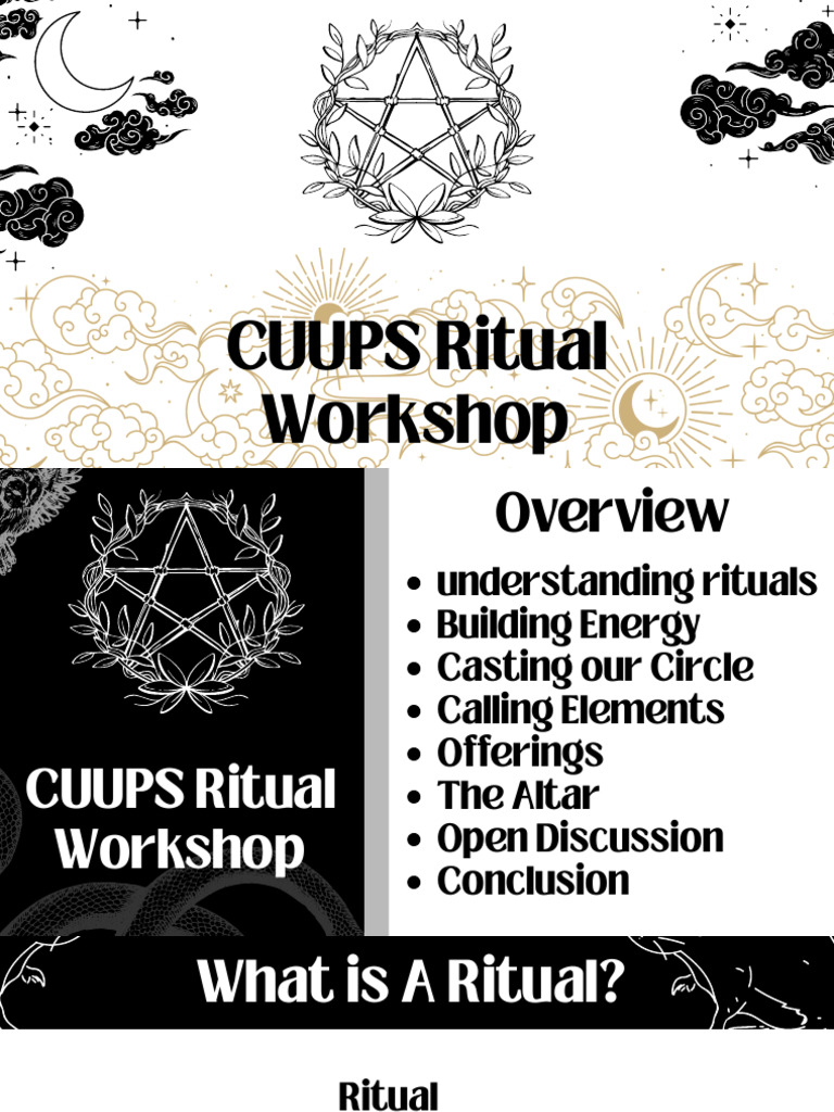 CUUPS Ritual Workshop Overview | PDF | Rituals | Religious Faiths