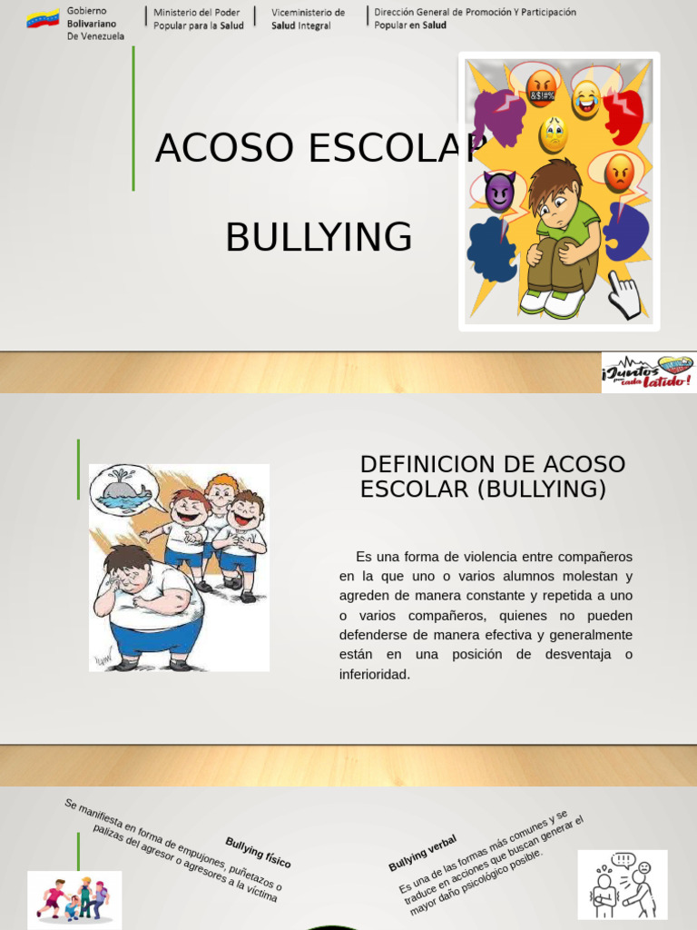 Tipos y Consecuencias del Bullying Escolar | PDF | Causas de la muerte ...