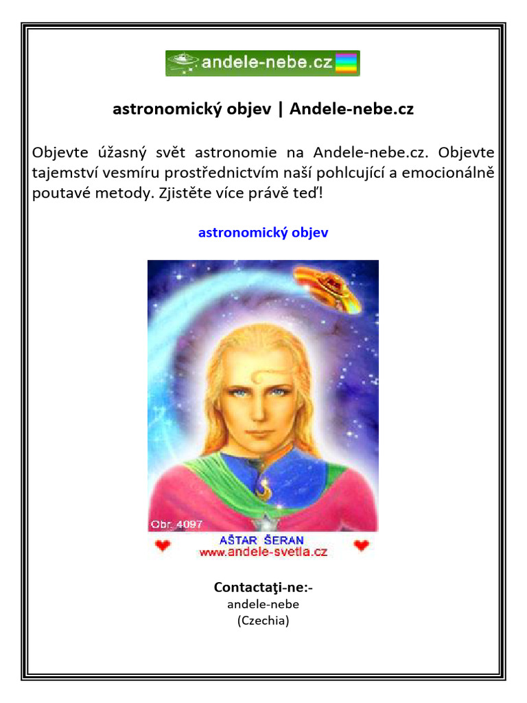 Astronomický Objev Andele-Nebe - CZ | PDF