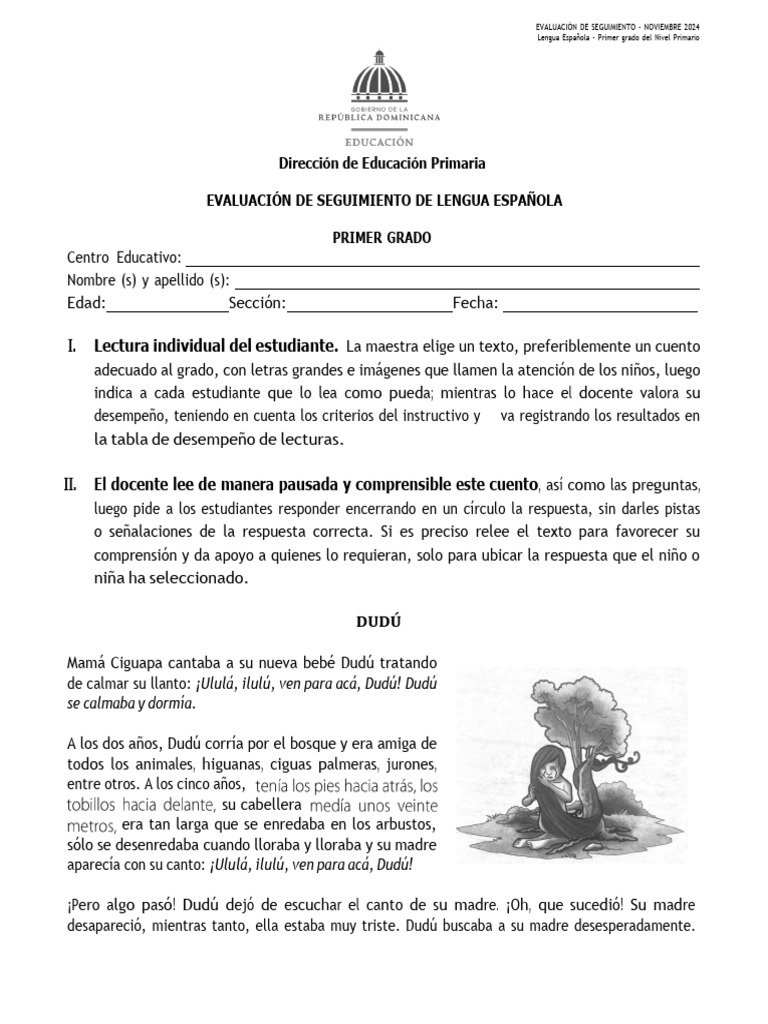1ro Grado (Lengua Española y Matematicas) 1 | PDF | Números | Educación ...