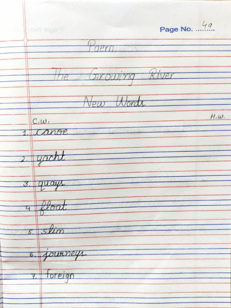 Poem The Growing River.b | PDF