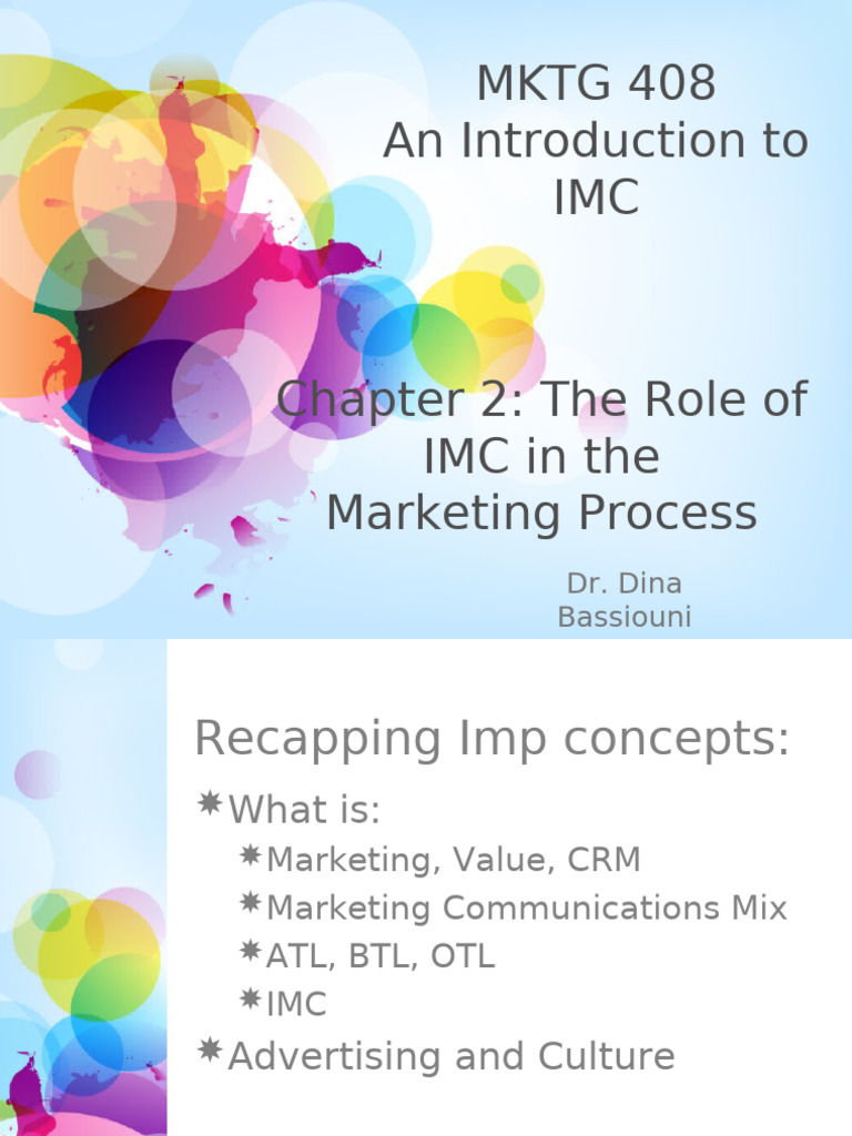 Understanding IMC's Role in Marketing | PDF | Brand | Marketing