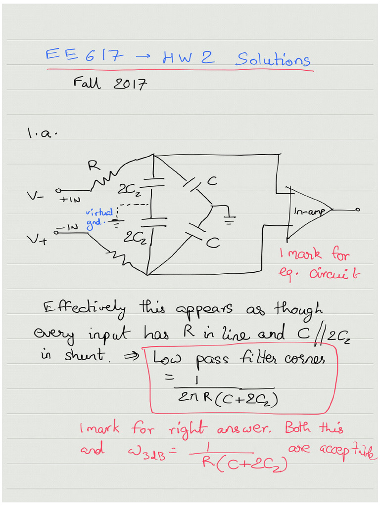 EE 617 2017 HW 2 Solution | PDF