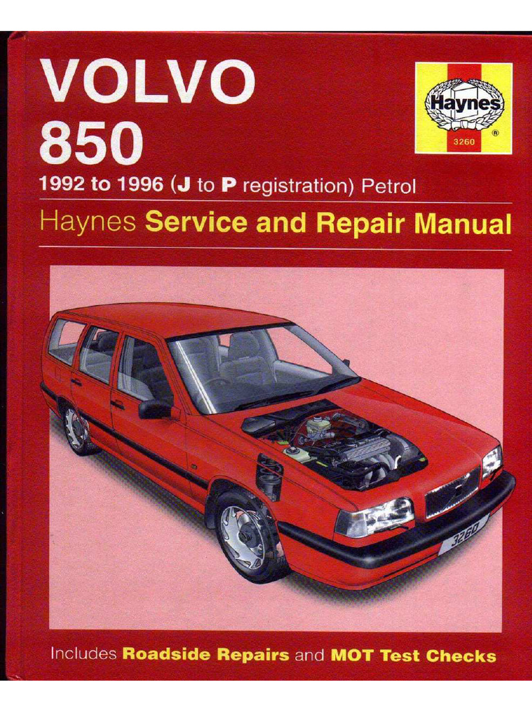 Volvo 850 1992 - 96 Service Manual Haynes | PDF