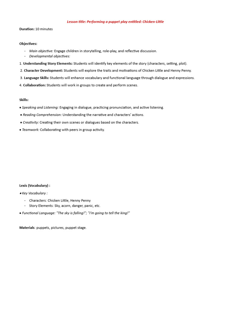 Lesson Plan | PDF | Cognition | Learning