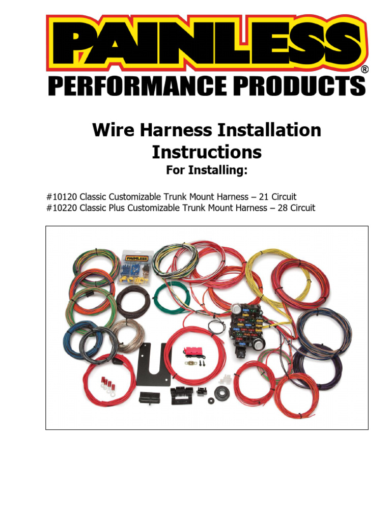 Wire Harness Installation Instructions: For Installing | PDF ...