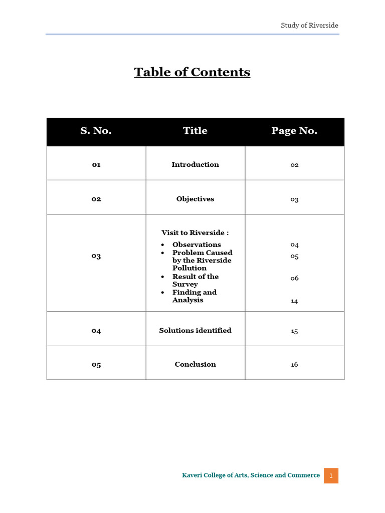 EVS Report | PDF | Water | Sewage