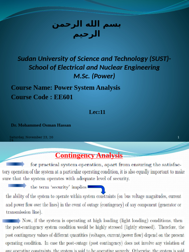 Power System Analysis-Lec11 | PDF