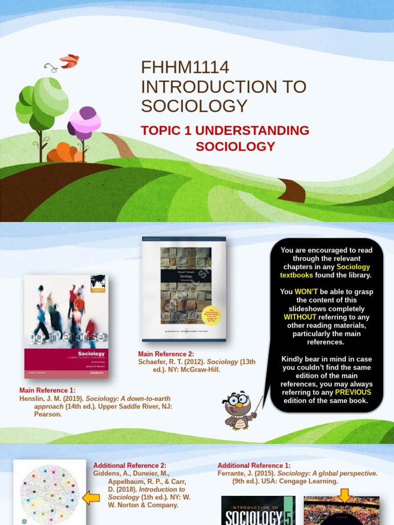 FHHM1114 CHPT 1 Understanding Sociology | PDF | Sociology | Social Sciences