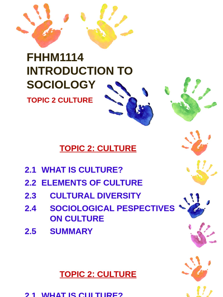 FHHM1114 CHPT 2 Culture | PDF | Liberal Arts Education | Social Psychology