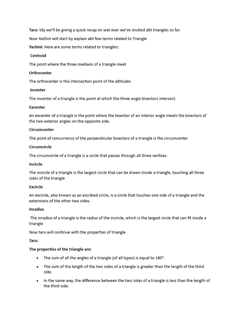 Math Seminar | PDF | Triangle | Triangle Geometry