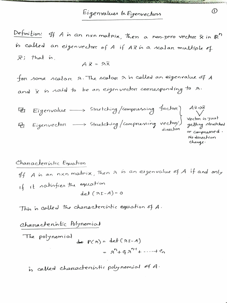 Diagonalization of Matrices | PDF | Eigenvalues And Eigenvectors ...