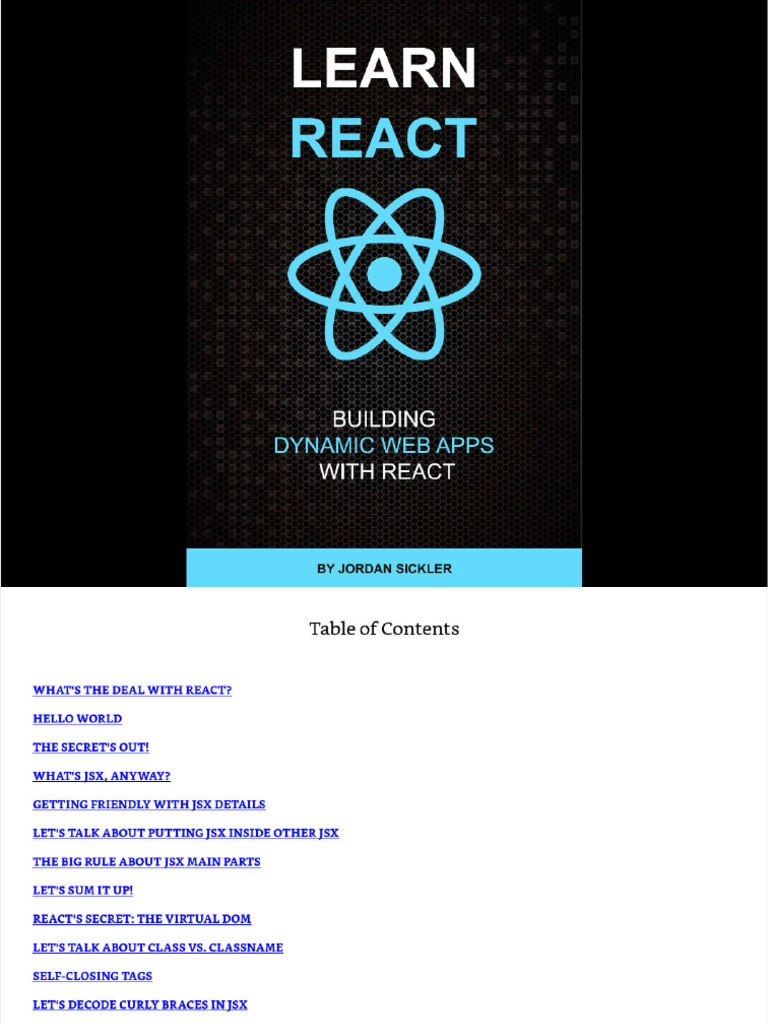 Dokumen - Pub - Mastering React A Comprehensive Guide From Beginner To Professional | PDF