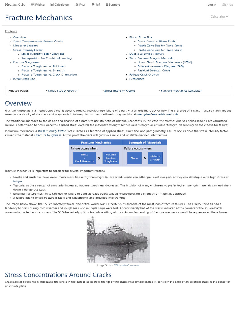 Fracture Mechanics and Chevron Notch Analysis | PDF | Fracture ...