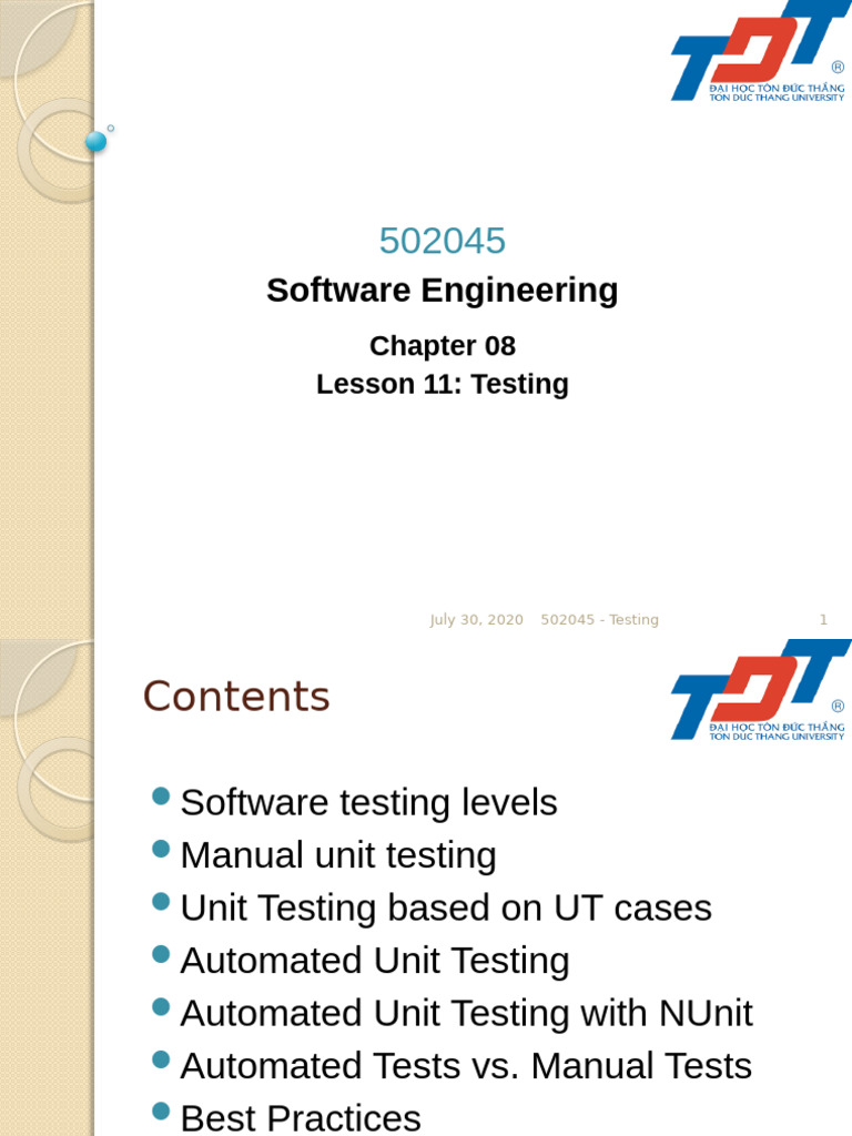 11 Testing | PDF | Unit Testing | User (Computing) 11 Testing | PDF | Unit Testing | User (Computing)