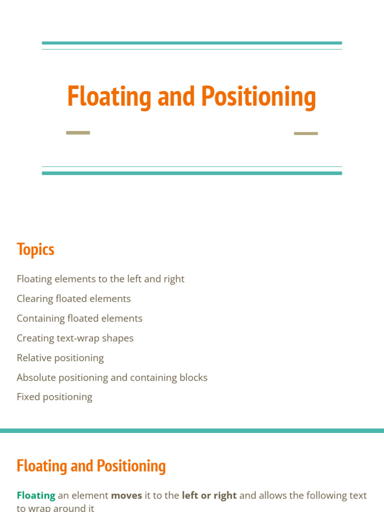 Introduction To Cascading Style Sheet Part III | PDF | Html Element | Page Layout