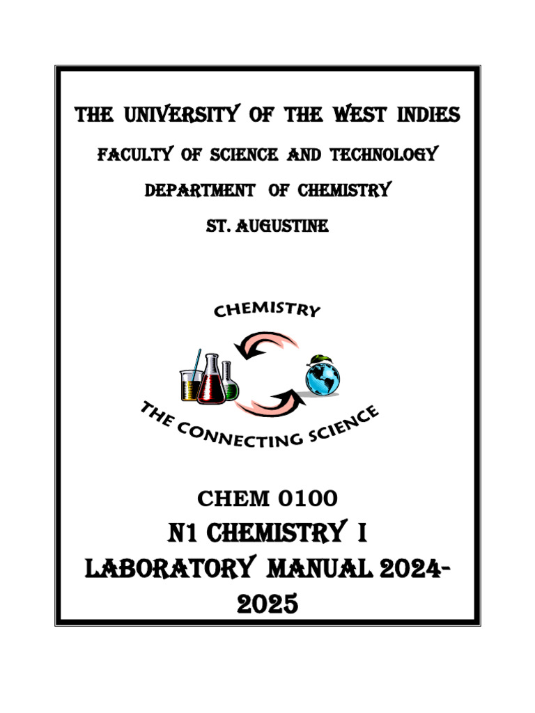 CHEM 0100 Lab Manual 2024-2025 | PDF | Titration | Chemistry
