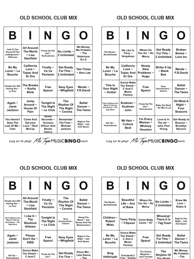 Old School Club Mix | PDF | Hip Hop Music | American Styles Of Music