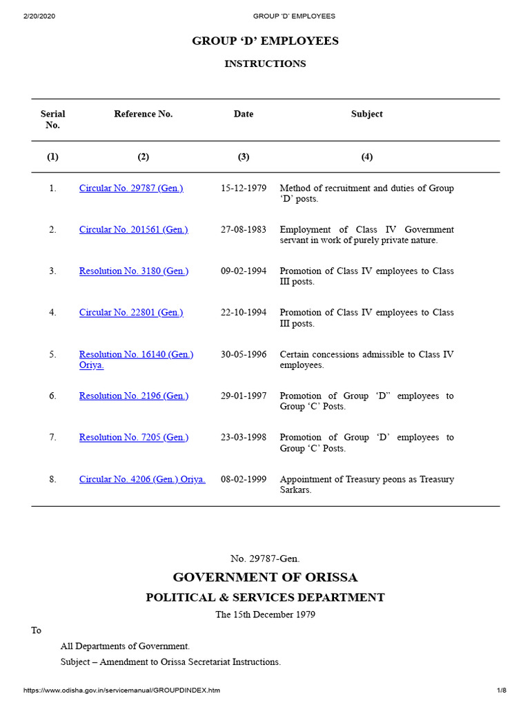 Group D Employees | PDF | Recruitment