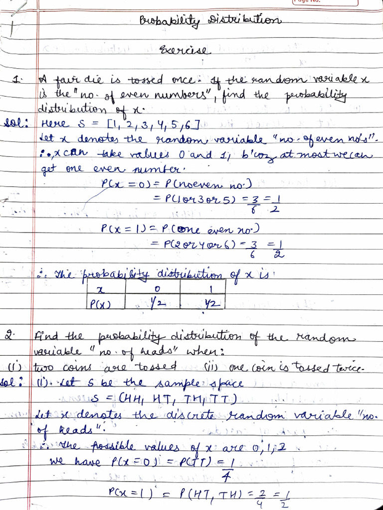 Probability Distribution, Binomial Distribution, Binomial Frequency Distribution | PDF ...