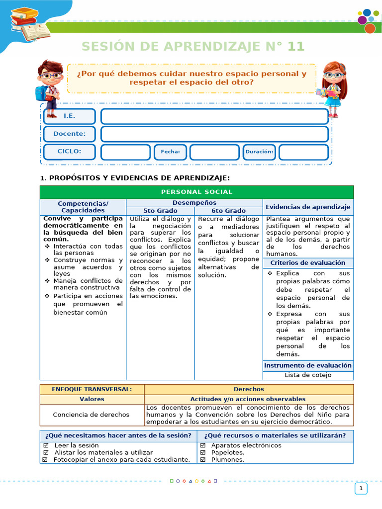Sesiones de Aprendizaje - UDA N°09 Semana 2 | PDF | Evaluación | Aprendizaje