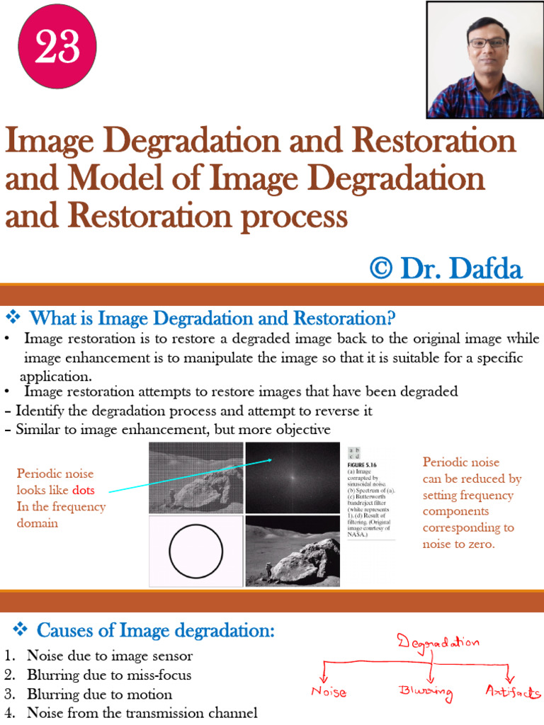 Chap 3 Image Restoration and Reconstruction DD | PDF | Signal Processing | Applied Mathematics