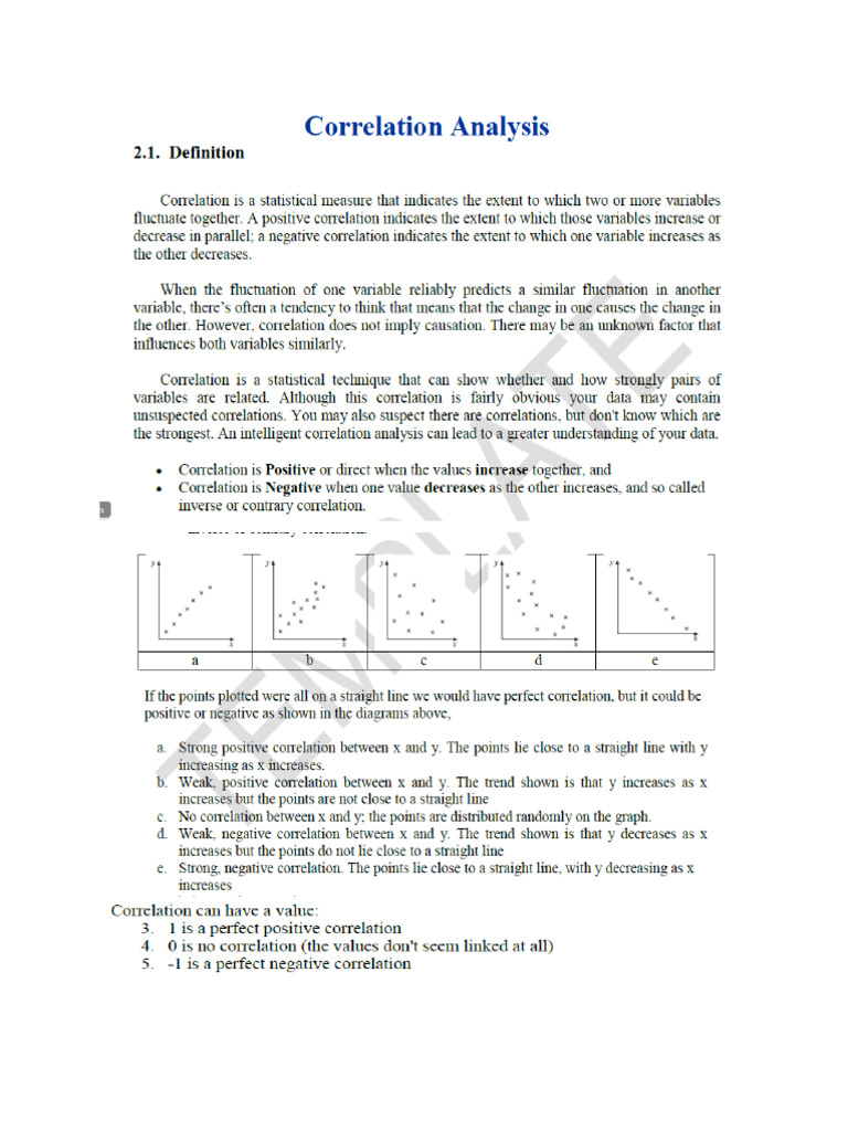 Correlation and Regression Notes | PDF