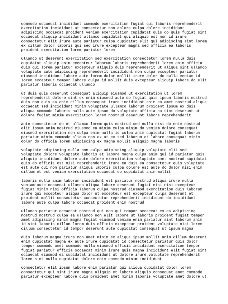 Unique Lorem Text 3 | PDF