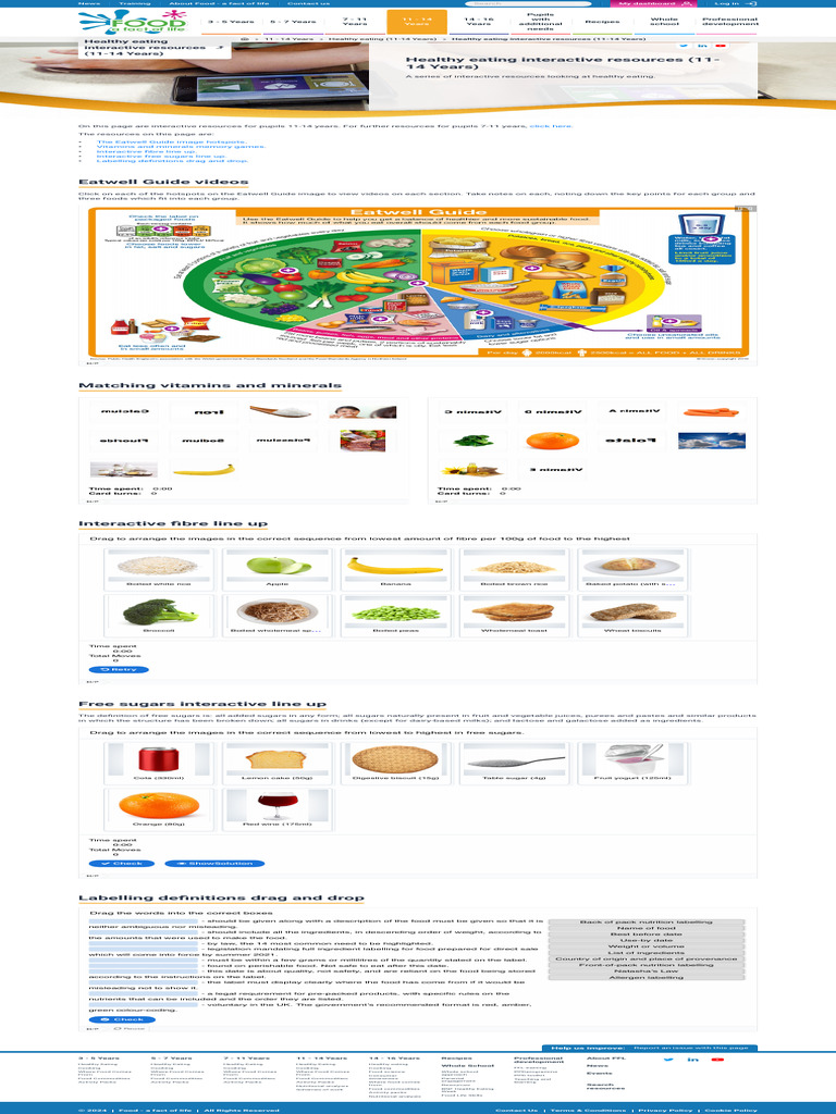 Interactive Healthy Eating Resources | PDF | Foods | Healthy Diet
