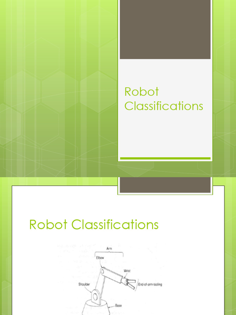Robot Classification - 1 PDF | PDF | Computers | Technology & Engineering