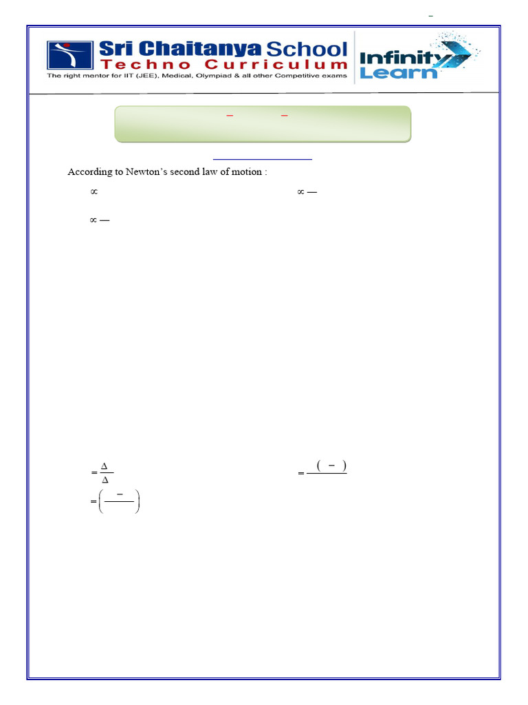 STSO Level I Physics Worksheet 2024-25 | PDF | Force | Newton's Laws Of ...