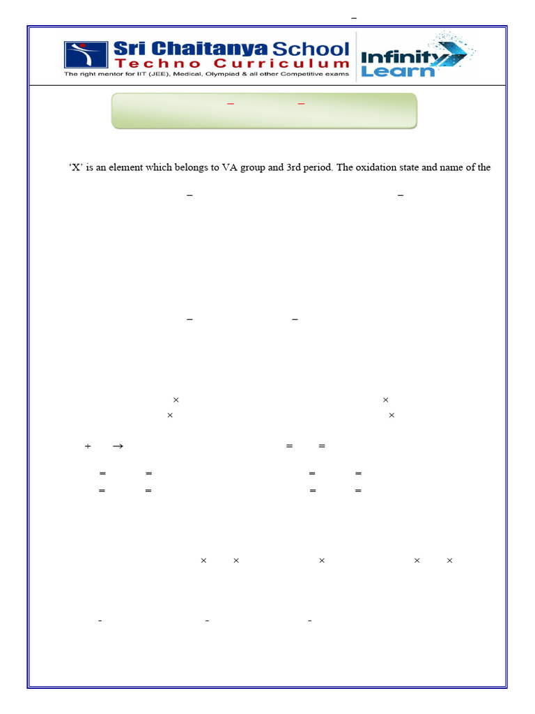 Ix - Intso - Worksheet - 1 | PDF | Ammonium | Ion