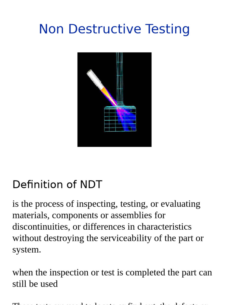 Non Destructive Testing | PDF | Nondestructive Testing | Mechanical ...