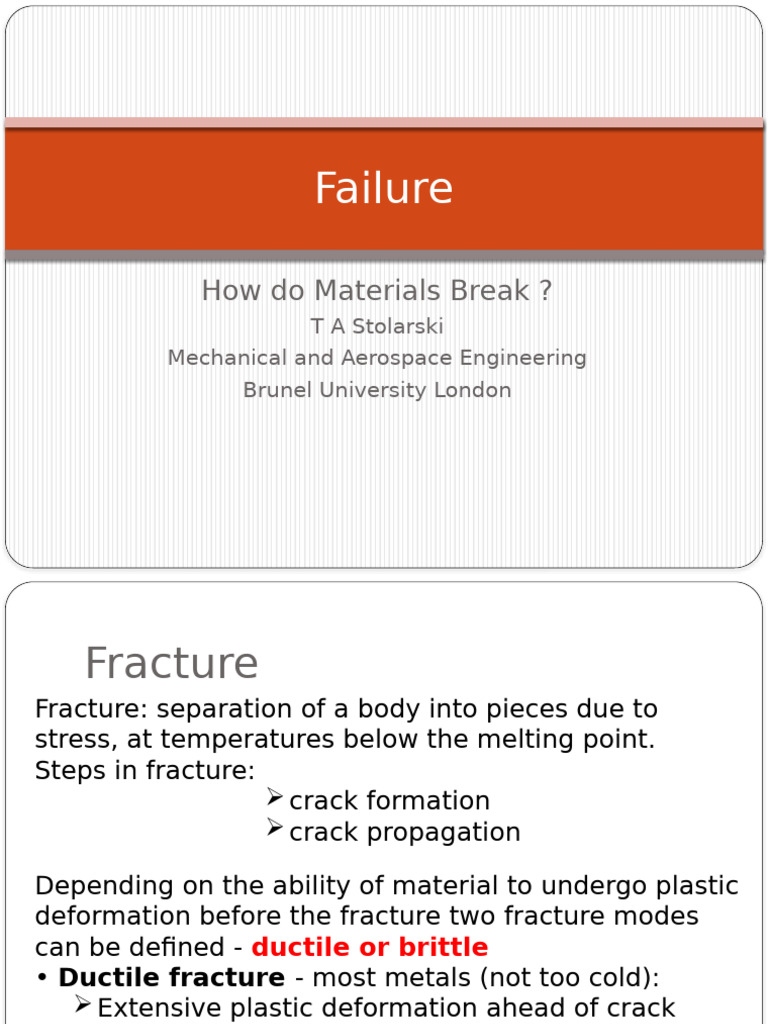 Failure of Solids | PDF | Fracture | Ductility